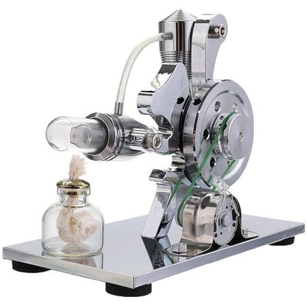 Stirling Generator Engine Kit, with Alcohol Lamp, Standby Test Tube and ...