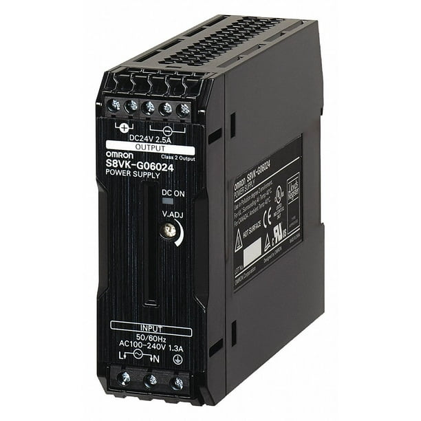 Omron DC Power Supply,24VDC,2.5A,50/60Hz S8VK-G06024 - Walmart.com