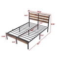 Gewnee FULL Size Metal Bed Frame with RGB Lights and Charging Station ...