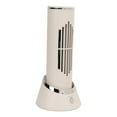 2024 Tower Desk Fan Quiet 3 Speeds Bladeless Rotating USB Portable ...