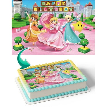 Mario Racing Kart Toy Yoshi Racing Kart Mario Cake Toppers Princess ...