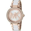 Michael Kors Women's Parker Chronograph Rose Gold-Tone Stainless Steel ...