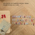 New 100pcs Painted Model Train People Figures Scale N (1 to 150 ...