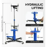 TUFFIOM 1660 lbs 3/4-Ton Hydraulic Transmission Jack, High Lift Stand ...