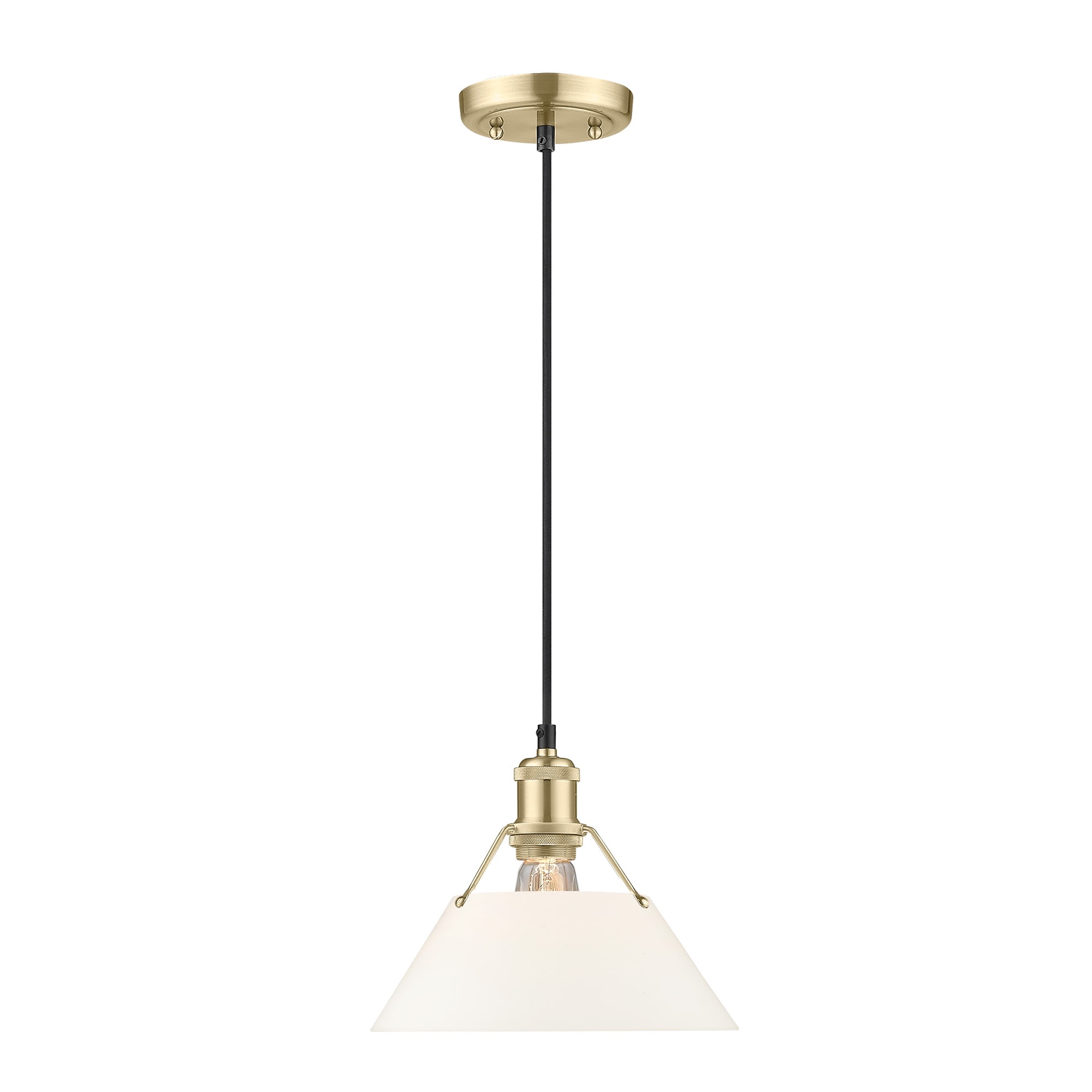 Click here for Golden Lighting Orwell 1-Light Pendant In Brushed... prices