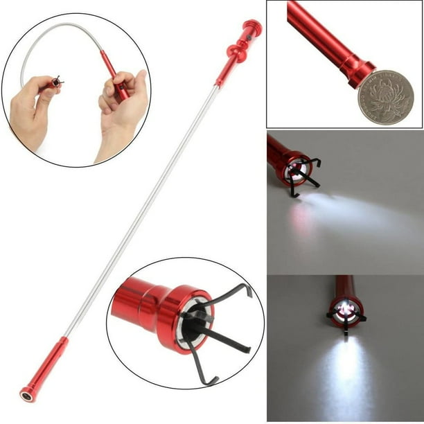 MesaSe Magnetic Claw Pick-Up Tool Lighted Flexible Claw Grabber for ...