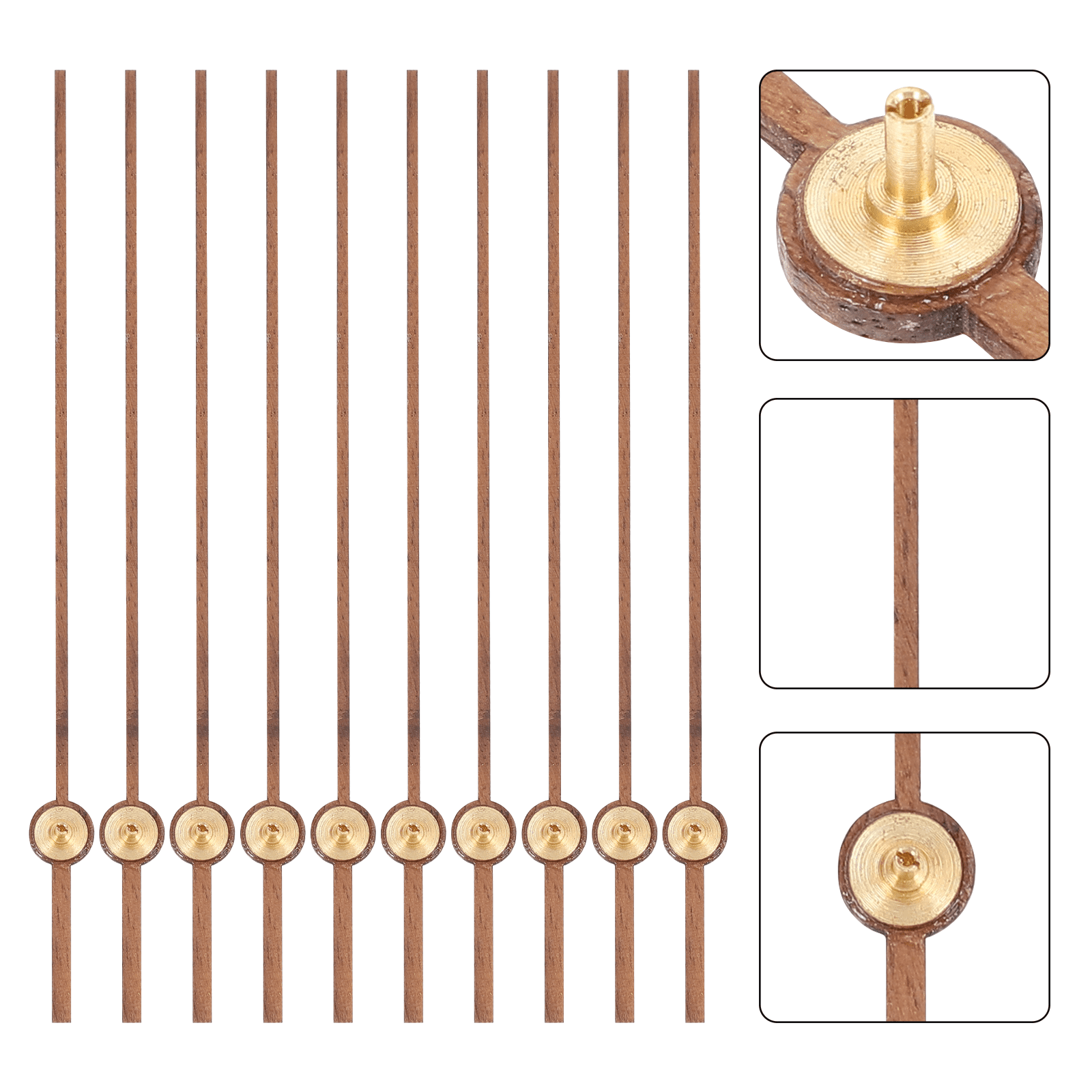 10Pcs Clock Second Hands Wooden Second Hands Replacement Clock Movement ...