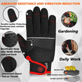 Mechanic Work Gloves for Men, Utility Safety Working Gloves Touch ...
