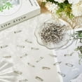 120Pcs Iron Brooch Findings Back Bar Pins Platinum 26x4.5mm Hole: 2mm ...