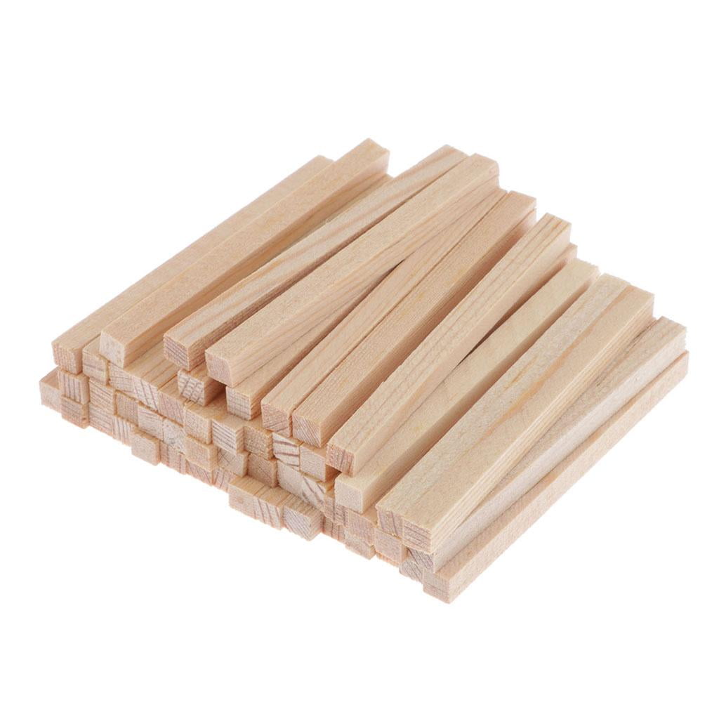 50/100x Wooden Rectangular Stick DIY Gardening Activity Child Adult 50 ...