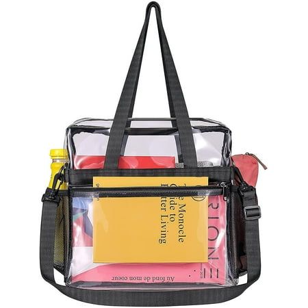 Clear Bag Stadium Approved, Lightweight Waterproof Roomy Clear Tote Bag ...