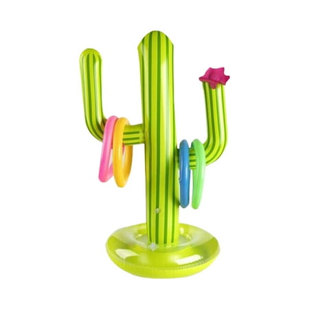 Toss Ring Cactus Inflatable Pool Ring Portable Game Toy; Pool Toss ...