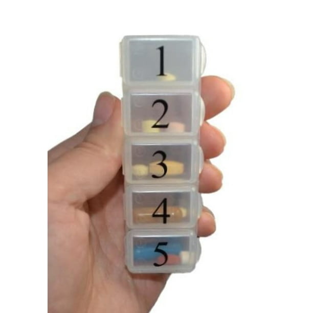 e-pill 5 Times A Day Pill Organizer Clear - Walmart.com