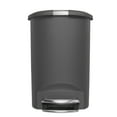 simplehuman Large Size 50L/13G Semi-Round Kitchen Trash Can, Secure ...