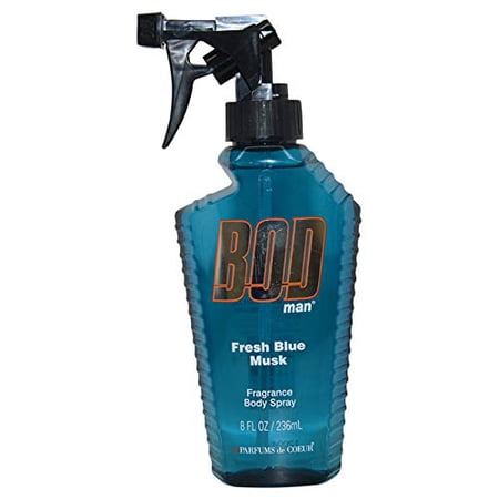 Parfums de Coeur BOD Man Fresh Blue Musk Fragrance Body Spray 8 oz ...