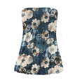 2026 Tube Tops For Women,Cute Sexy Off Shoulder Floral Print Sleeveless ...