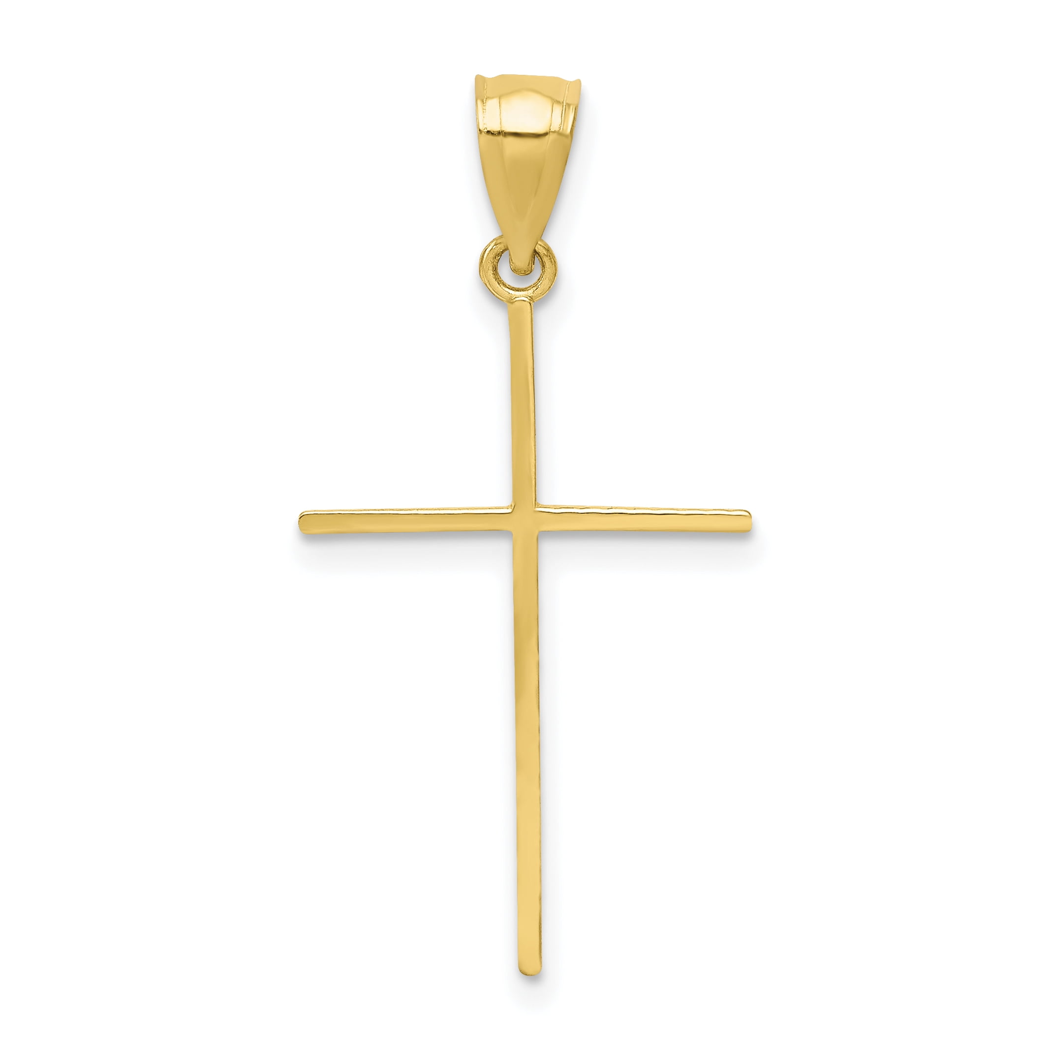 10K Yellow Gold Cross Pendant | Walmart Canada