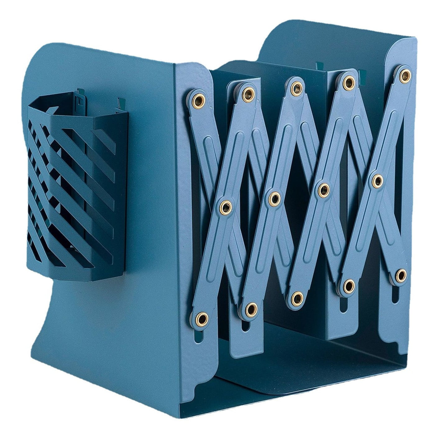 Happon Retractable Book Support Stand Telescopic Metal Bookends Shelf ...