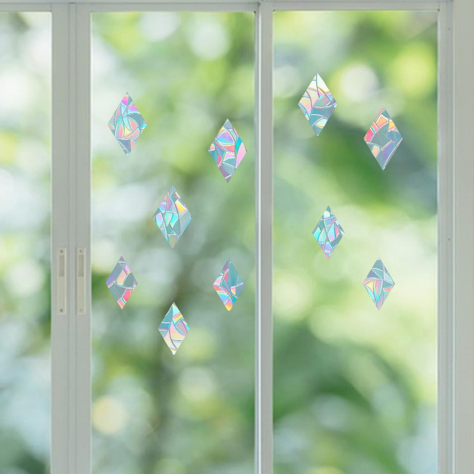 Rainbow Window Mirror Stickers, Window Clings para Bird Strikes Anti ...