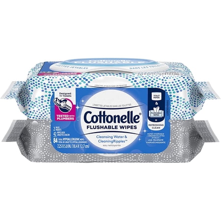 Cottonelle Flushable Wipes Septic Safe