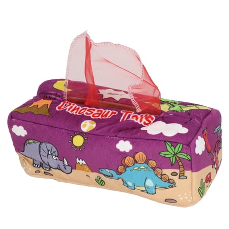 Baby Tissue Box, Sensory Tissue Box Baby Toy Comfortable Touch Plush ...