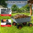900 Lbs Poly Garden Dump Cart, Heavy-Duty Wheelbarrow with 10-Inch ...