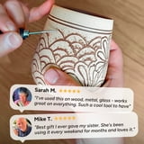 Resparked Customizer Engraving Pen, Cordless Etching Tool, Engrave on Wood, Metal, Glass ...