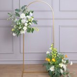 Efavormart 5ft Gold Metal Frame Wedding Arch, Round Rectangular ...