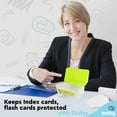 Enday Plastic Index Card Holder Box - Organizer & Storage Container for ...