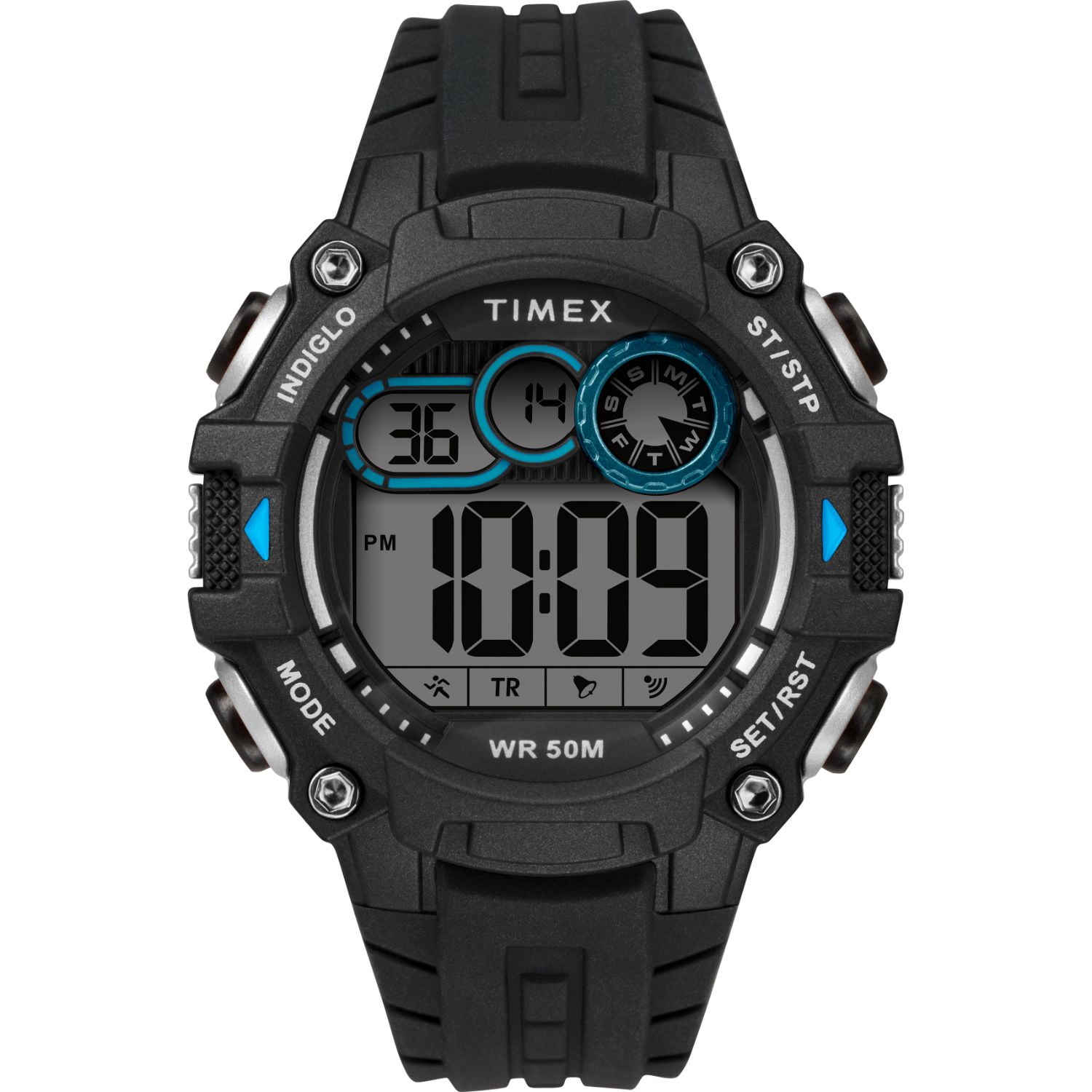 Timex Men's Big Digital Watch with Silicone Strap TW5M27300 - Walmart.com