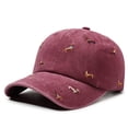 Baseball Cap, Dad Hat with Cute Puppy Embroidery, Vintage Washed Soft ...