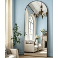 Arched Full Length Mirror 21"x64", Full Body Mirror with Stand for ...