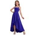 akafmk Girls Princess Birthday Dresses Spaghetti Straps Silk Satin ...