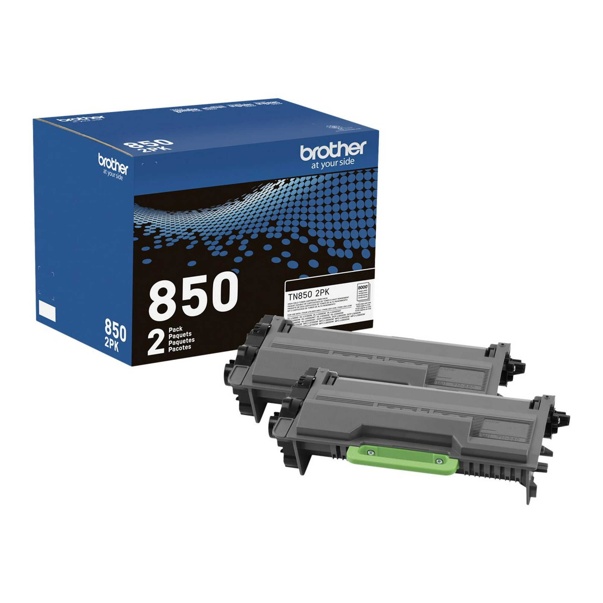 Click here for Brother TN-850 Toner Cartridge Black 2 Pack in Ret... prices