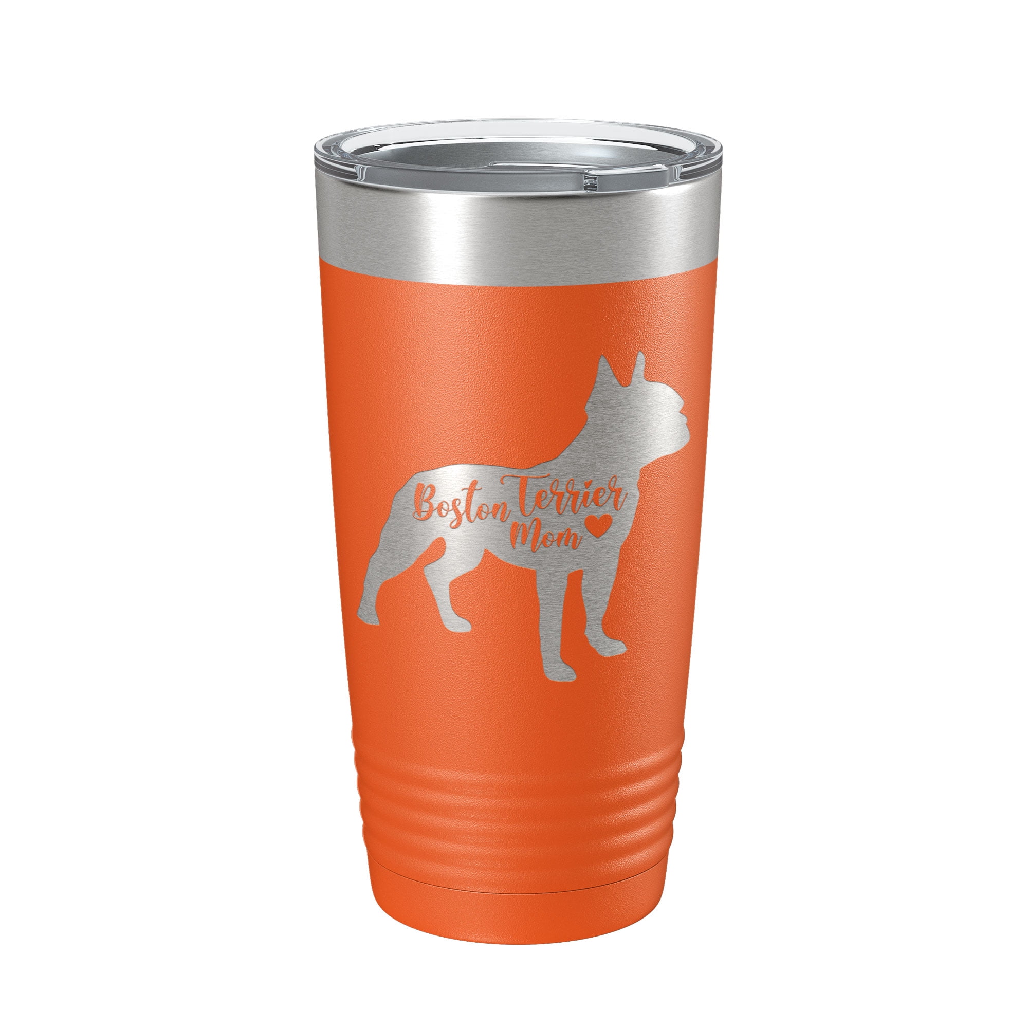 Boston Terrier Mom Tumbler Dog Travel Mug Gift Insulated Laser Engraved ...