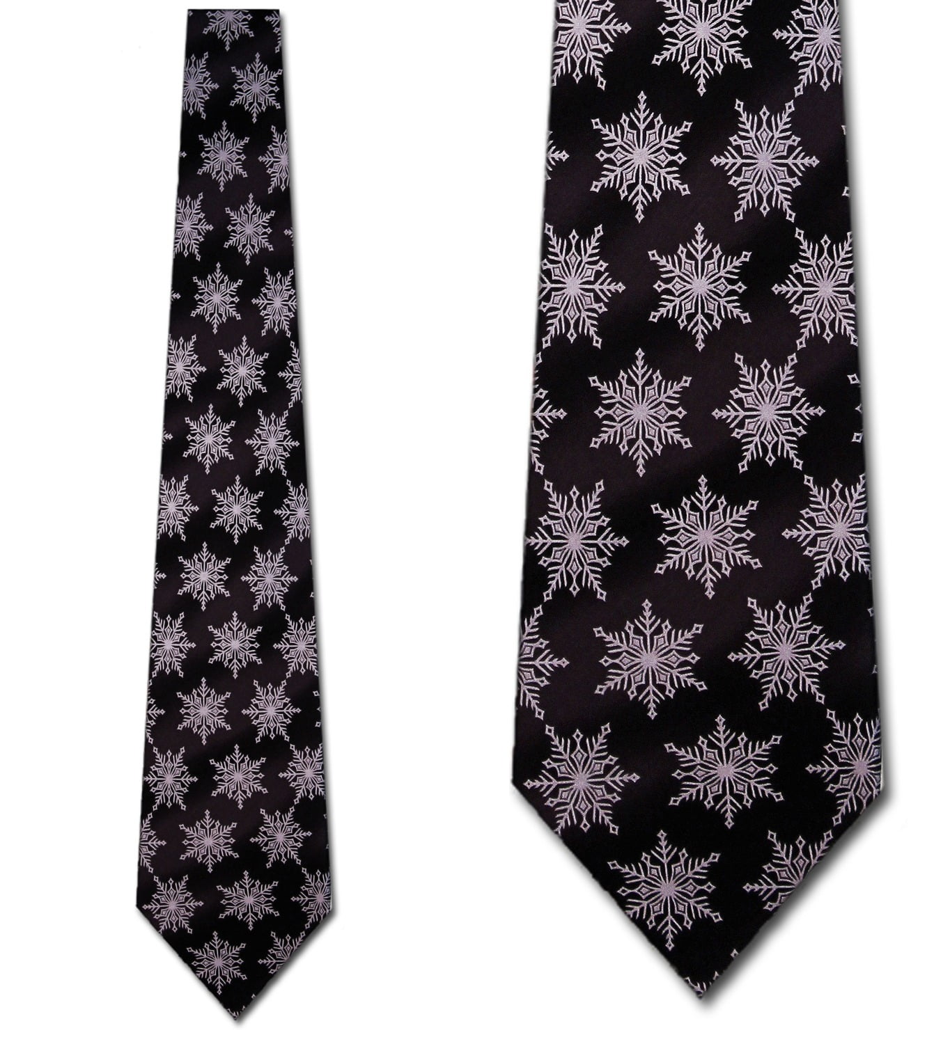 Black Gradient Snowflakes Necktie Mens Tie - Walmart.com