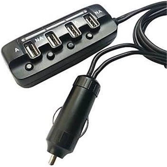 Lifeworks Technology Group IH-CT700B 4 Port USB Multi Charge Hub, Black ...