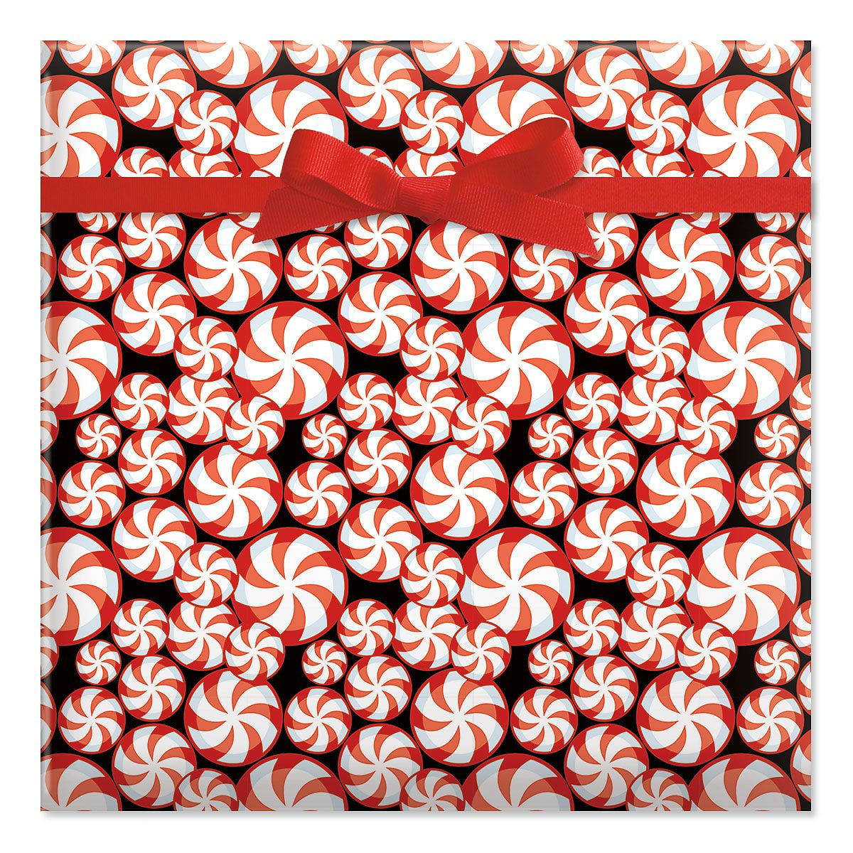 Christmas Candy Jumbo Rolled Gift Wrap - 1 Giant Roll, 23 inches Wide ...