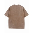 Coffee Brown Angel Wings Crown Graphic Oversized Drop Shoulder Cotton ...