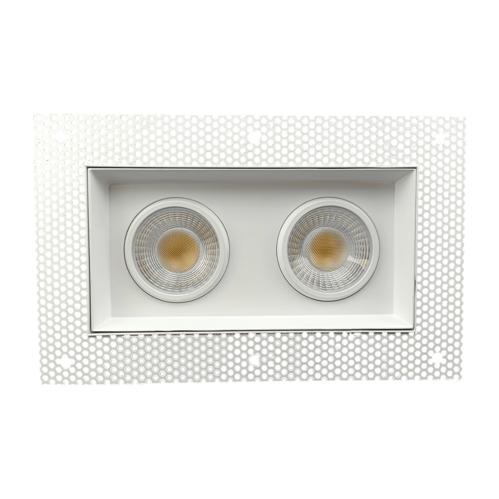 Perlglow 4-inch Trimless 2 Head Multiple Gimbal Downlight Luminaire ...