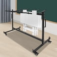 Folding Table and Chair Cart,Two Tier Folding Chair and Table Storage ...