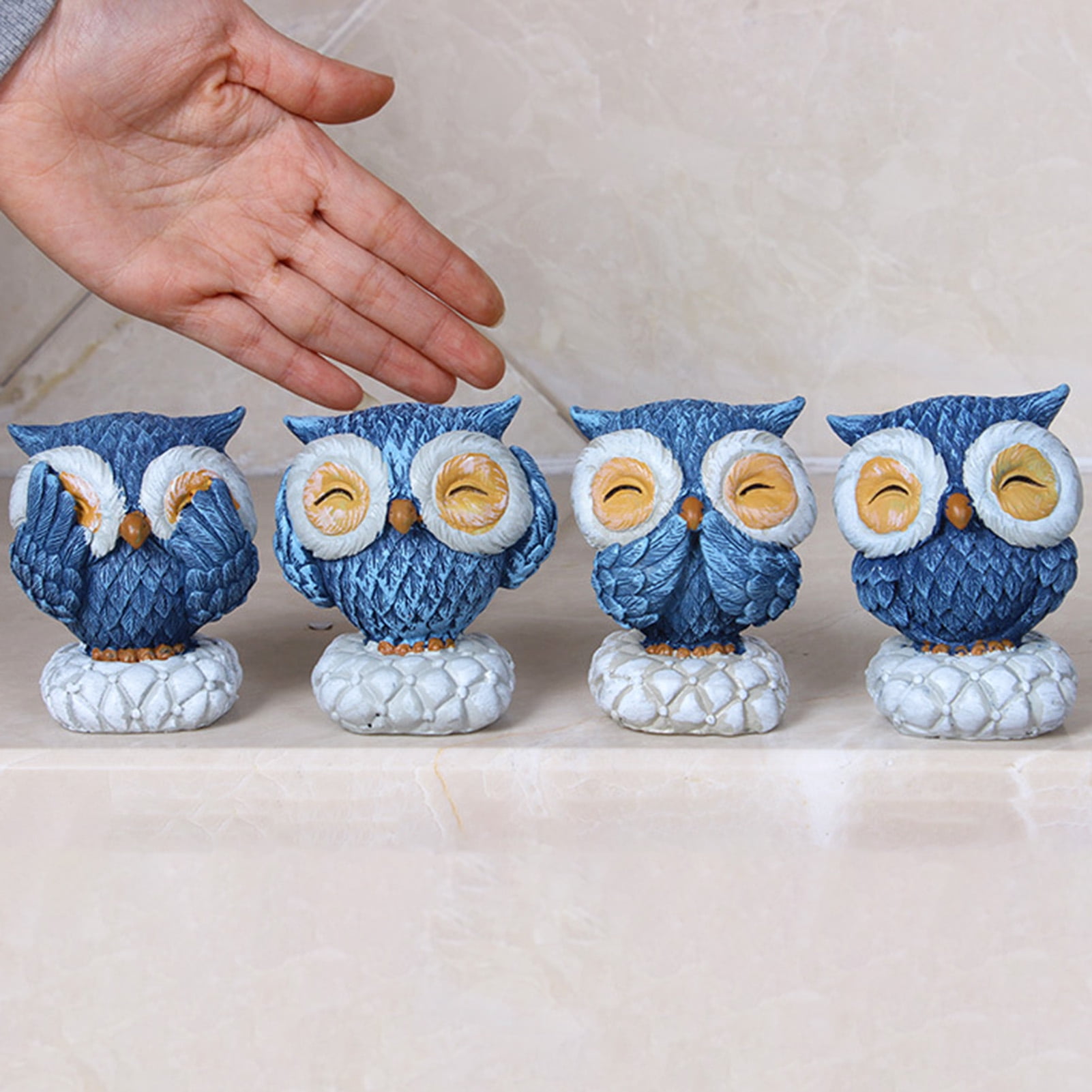 Click here for Neinkie Ceramic Owl Figurines Home Decor Wise Owl... prices