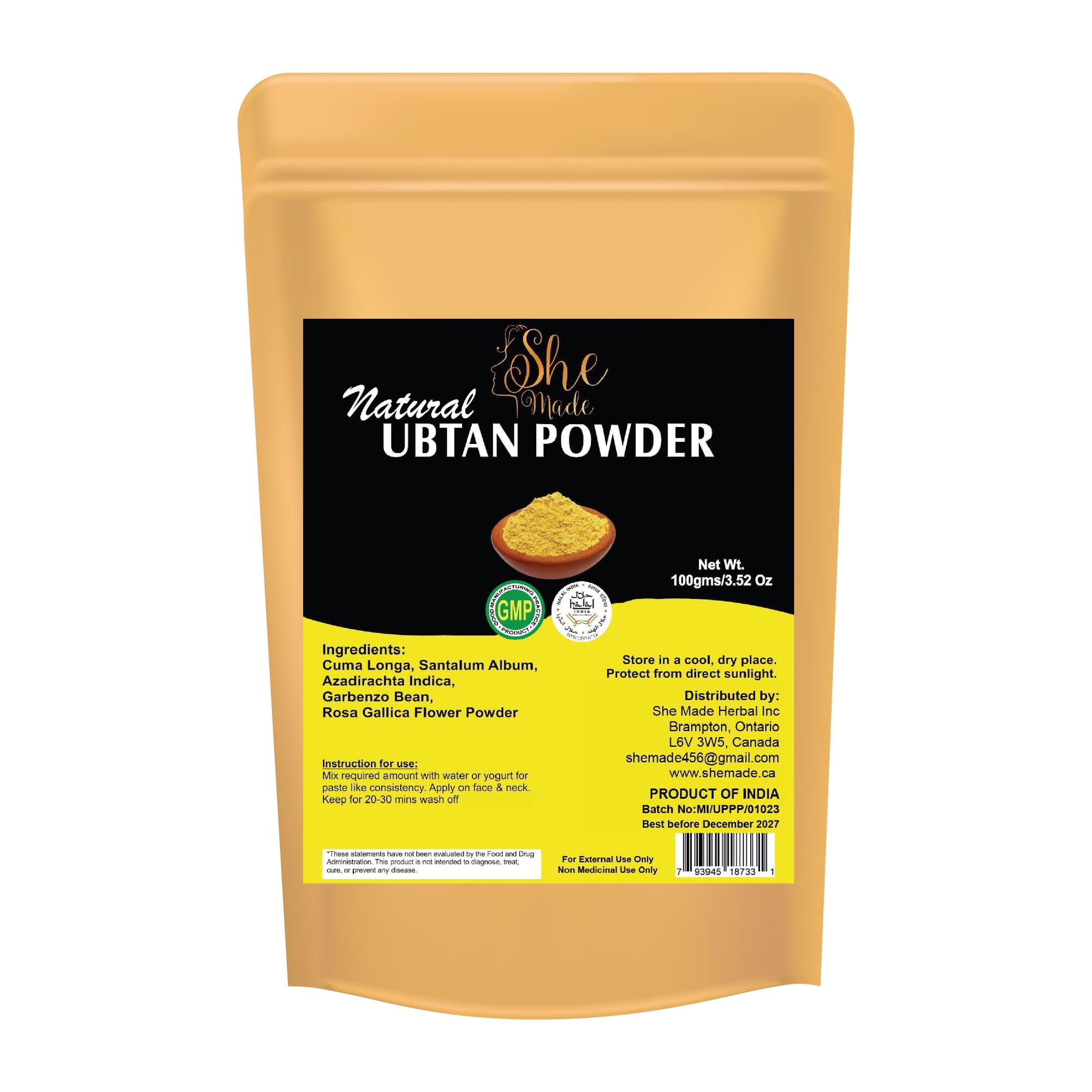 Click here for She Made Ubtan Powder 100g prices