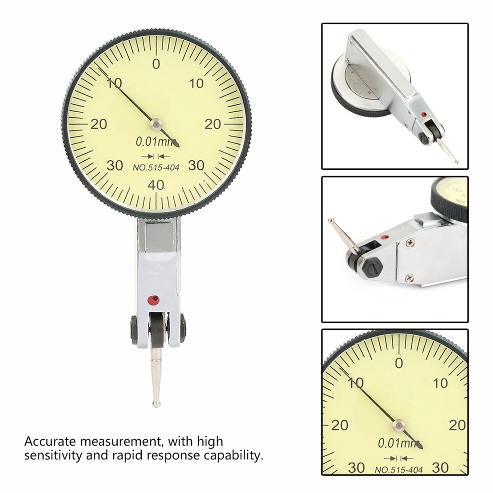 Reloj comparador, indicador de prueba de carátula, objetos cóncavos ...