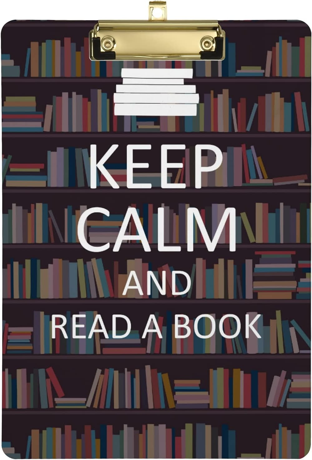 ZHANZZK Bookshelf Quotes Library Clipboard Hardboard Wood Nursing Clip ...