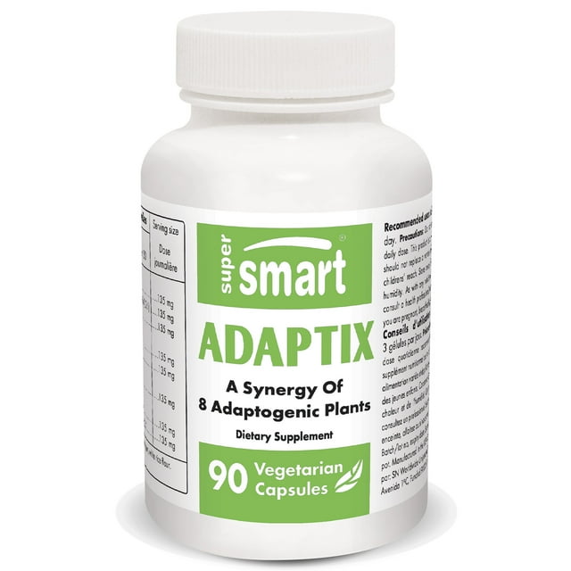 Supersmart - Adaptix - Adaptogens Supplement - with Ashwagandha, Rhodiola, Schisandra - Vitality ...