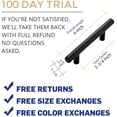 Ravinte 15 Pack 6 Inch Black Cabinet Pulls Kitchen Drawer Handles 3-3/4 ...