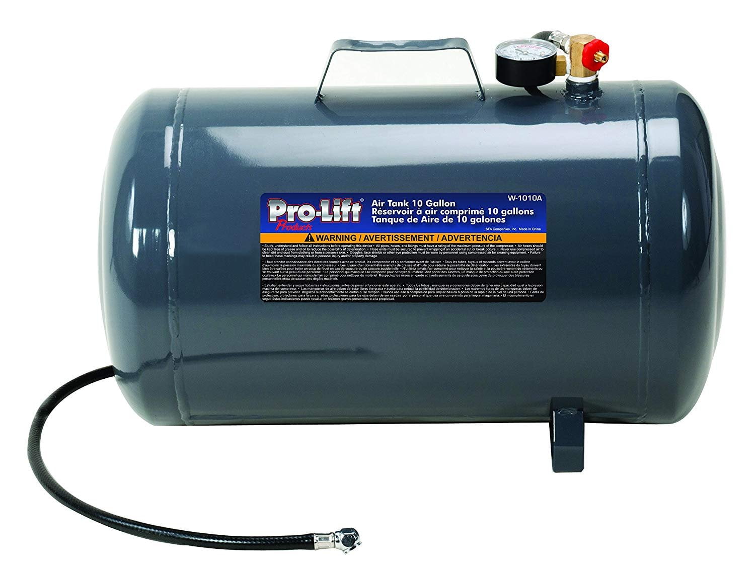Pro-LifT W-1010A Grey Air Tank - 10 Gallon Capacity - Walmart.com