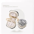 2 pack Jewelry Ring Holder Box with Keychain, Portable Gym Jewelry ...