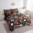 Feelyou Rugby Basketball Lover Twin Bedding for Kids, Cartoon Star ...